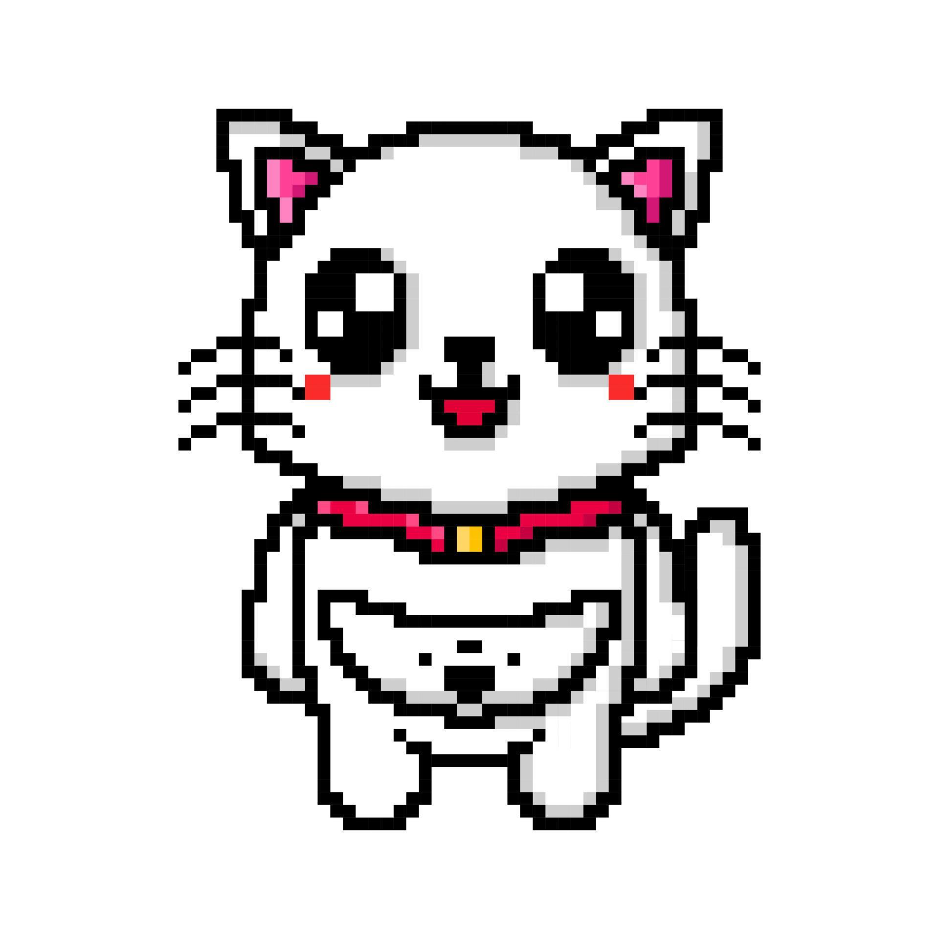 Cute Cat Pixel Art Vector Illustration 22039124 Vector Art At Vecteezy