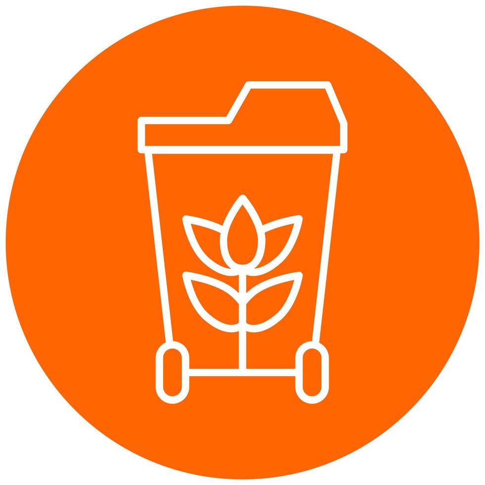 Compost Bin Icon Style 22043640 Vector Art At Vecteezy