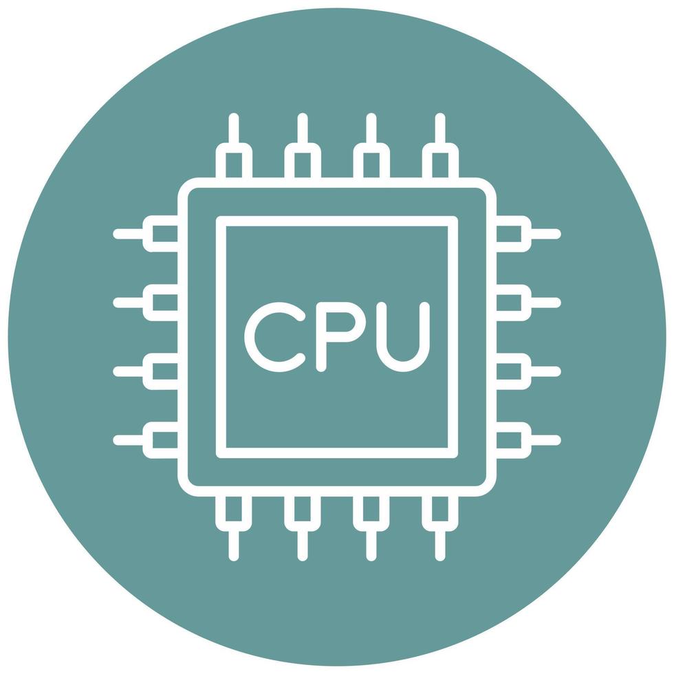 Processor Vector Icon Style 22045126 Vector Art at Vecteezy