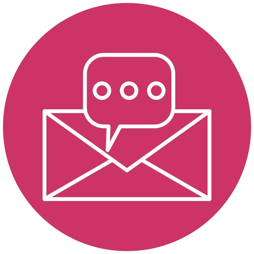 Message Vector Icon Style 22045750 Vector Art at Vecteezy