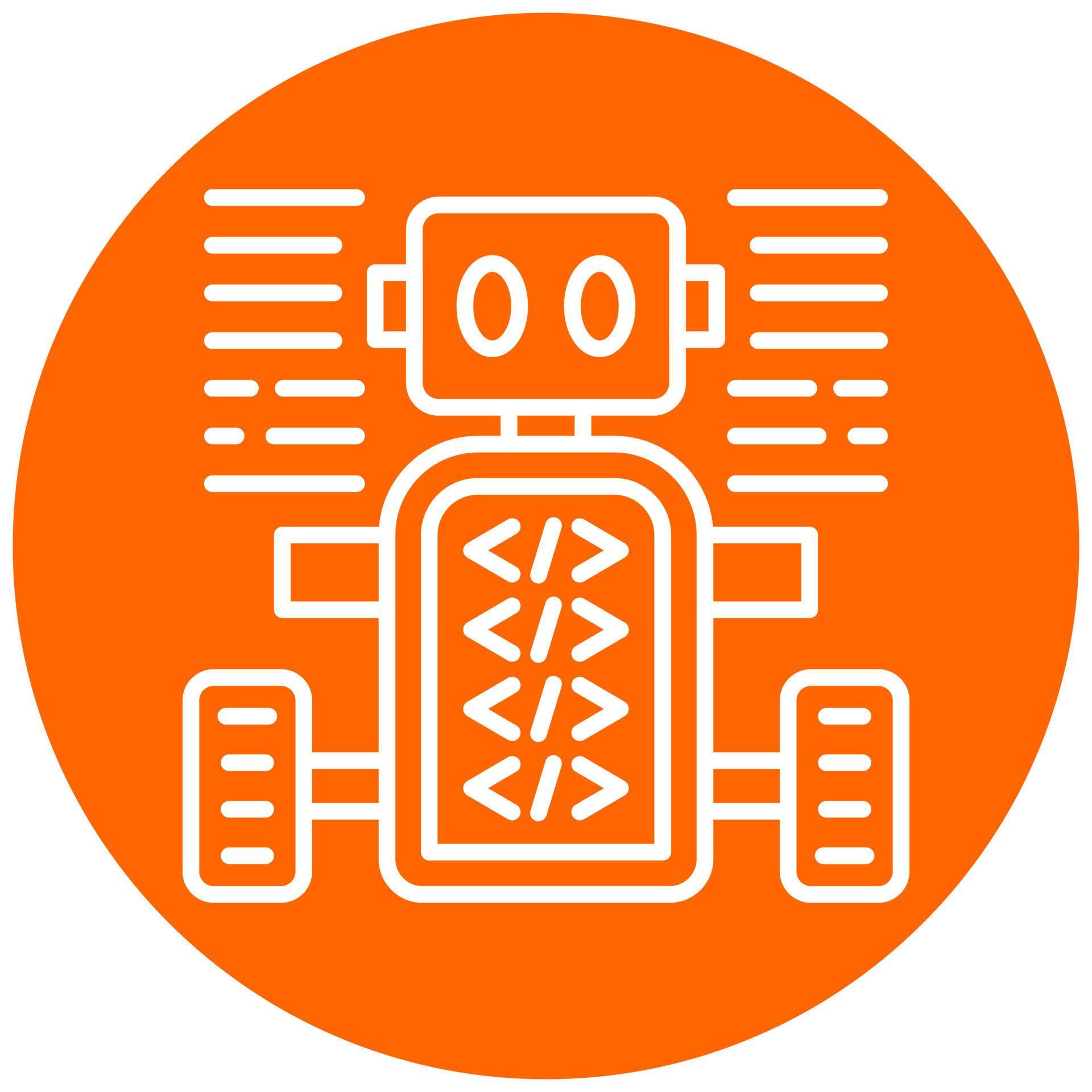 Programmed Robot Vector Icon Style 22047413 Vector Art at Vecteezy