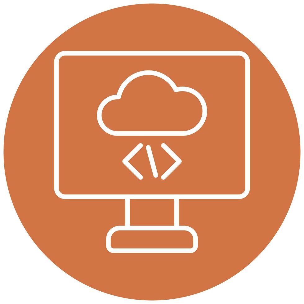 Cloud Coding Vector Icon Style 22047704 Vector Art at Vecteezy