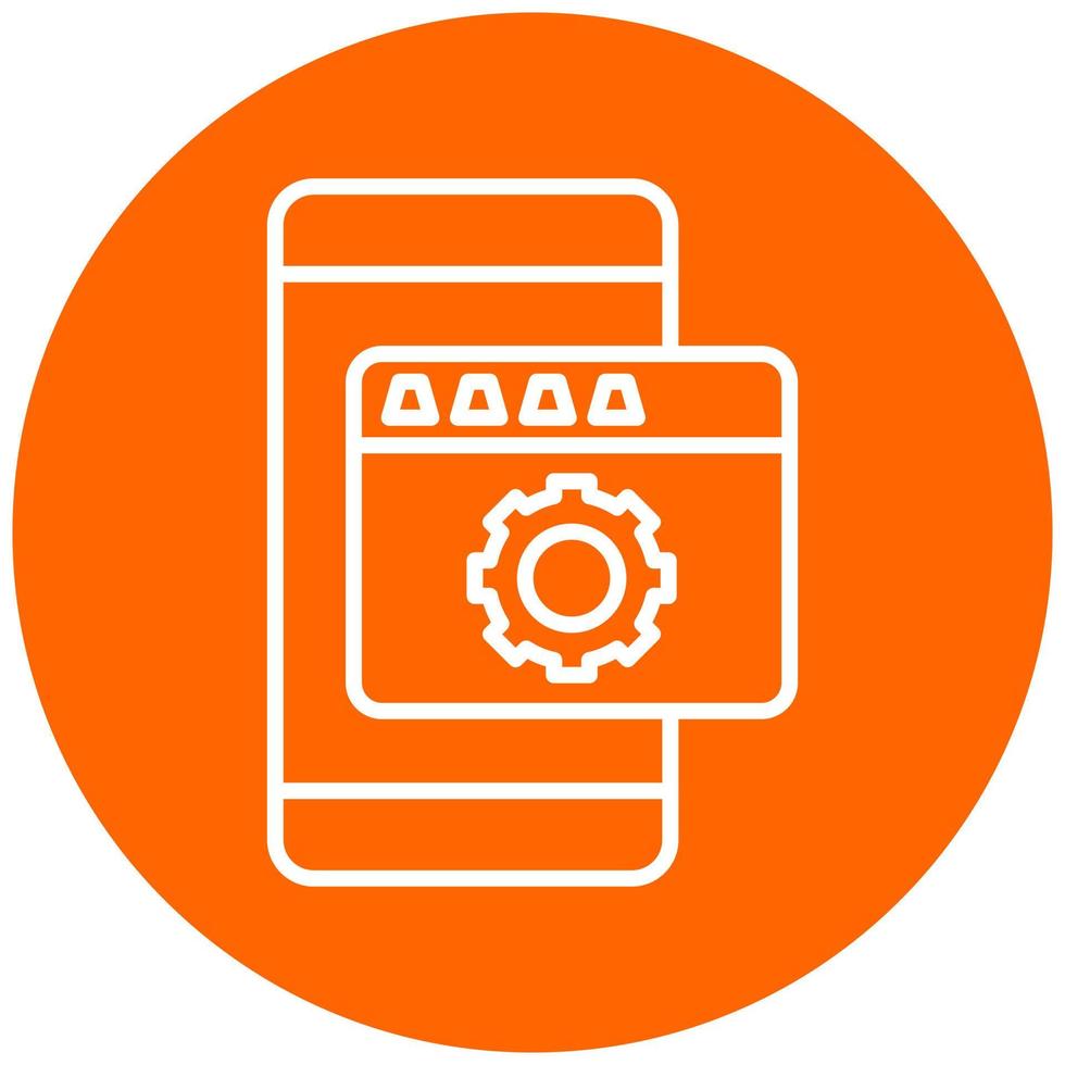 Application Setting Vector Icon Style 22048178 Vector Art at Vecteezy