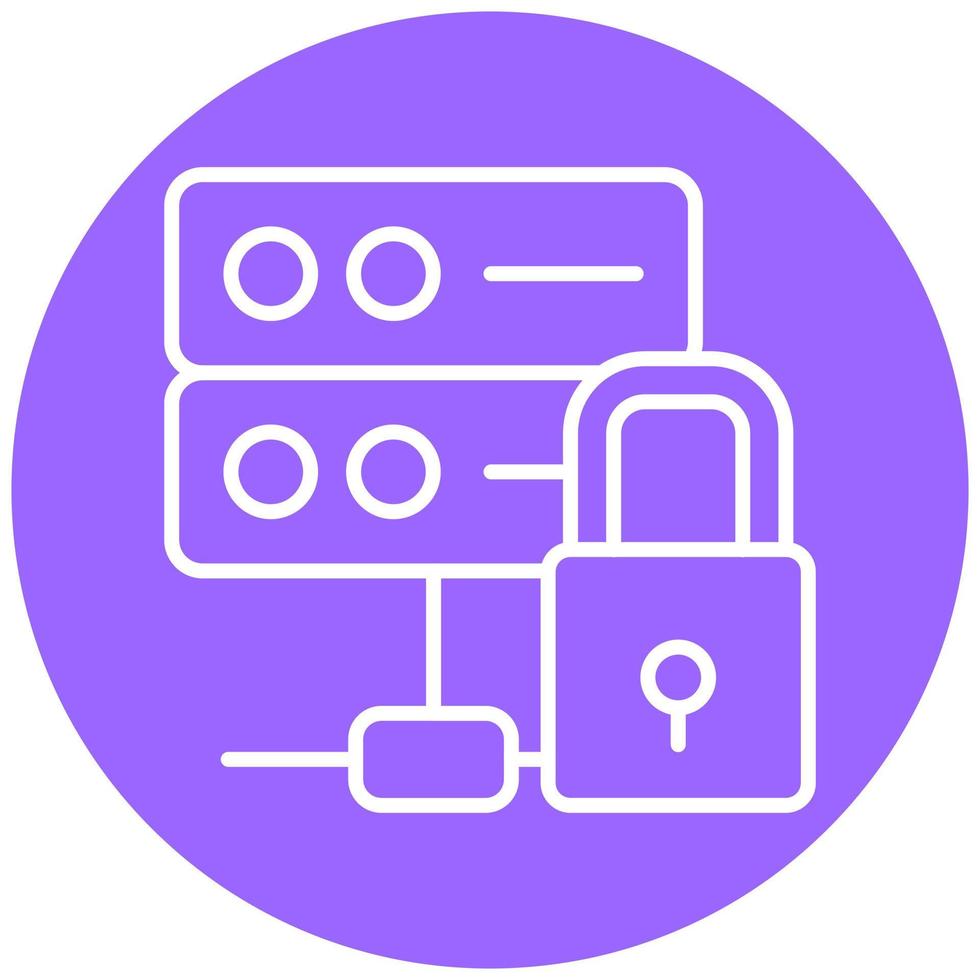 Database Lock Vector Icon Style 22048646 Vector Art at Vecteezy