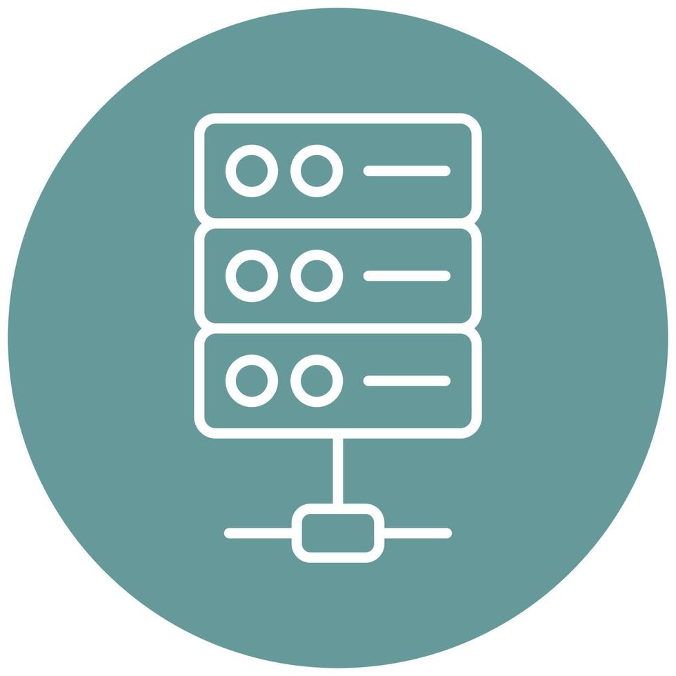 Database Vector Icon Style 22048658 Vector Art at Vecteezy