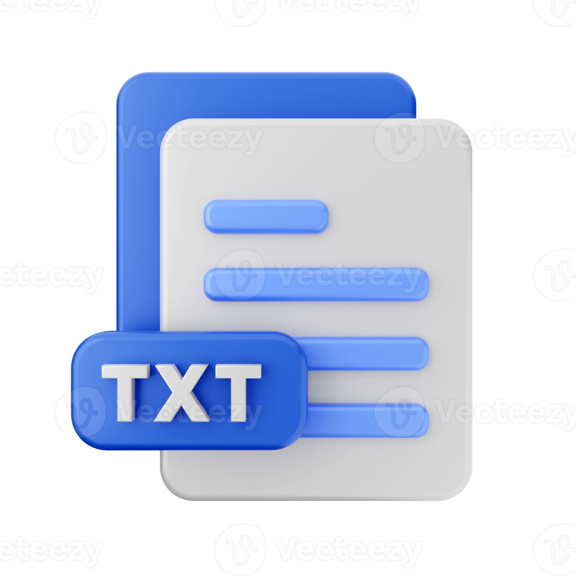 3d file txt folder icon illustration 22050309 PNG