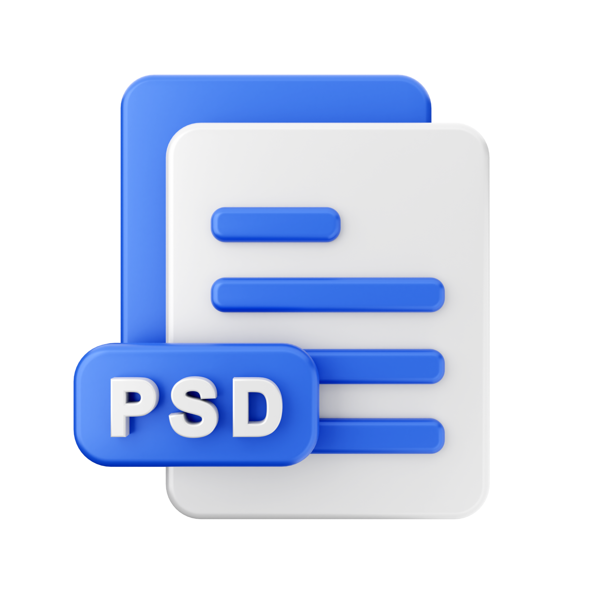 3d File Psd Folder Icon Illustration 22050378 Png