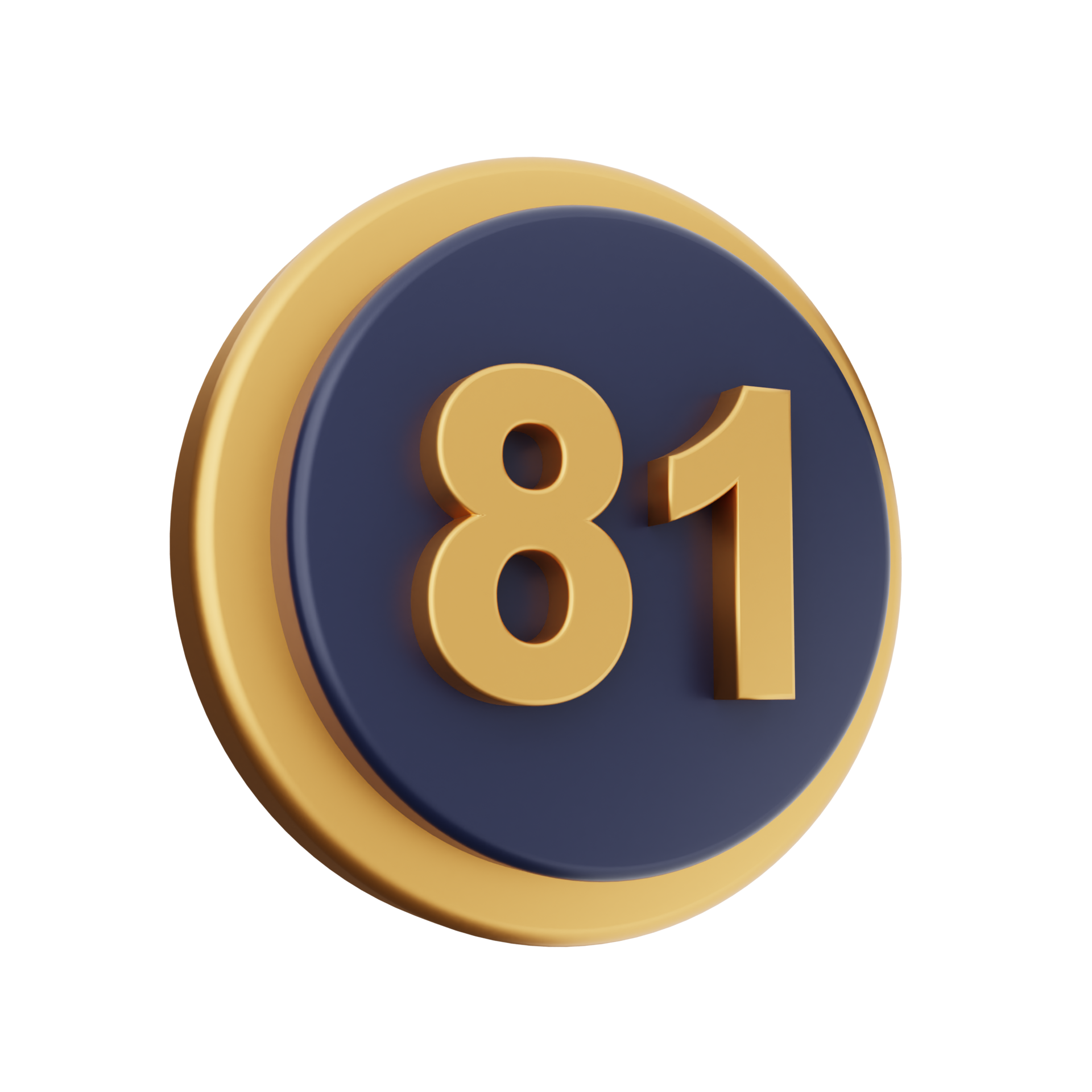 3d number icon illustration 22050410 PNG