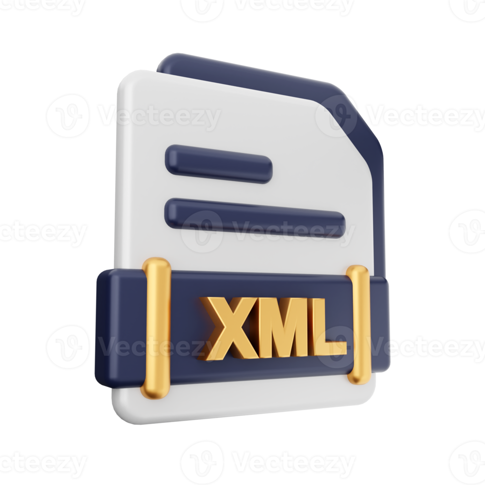 3d File Xml Format Icon 22050531 Png