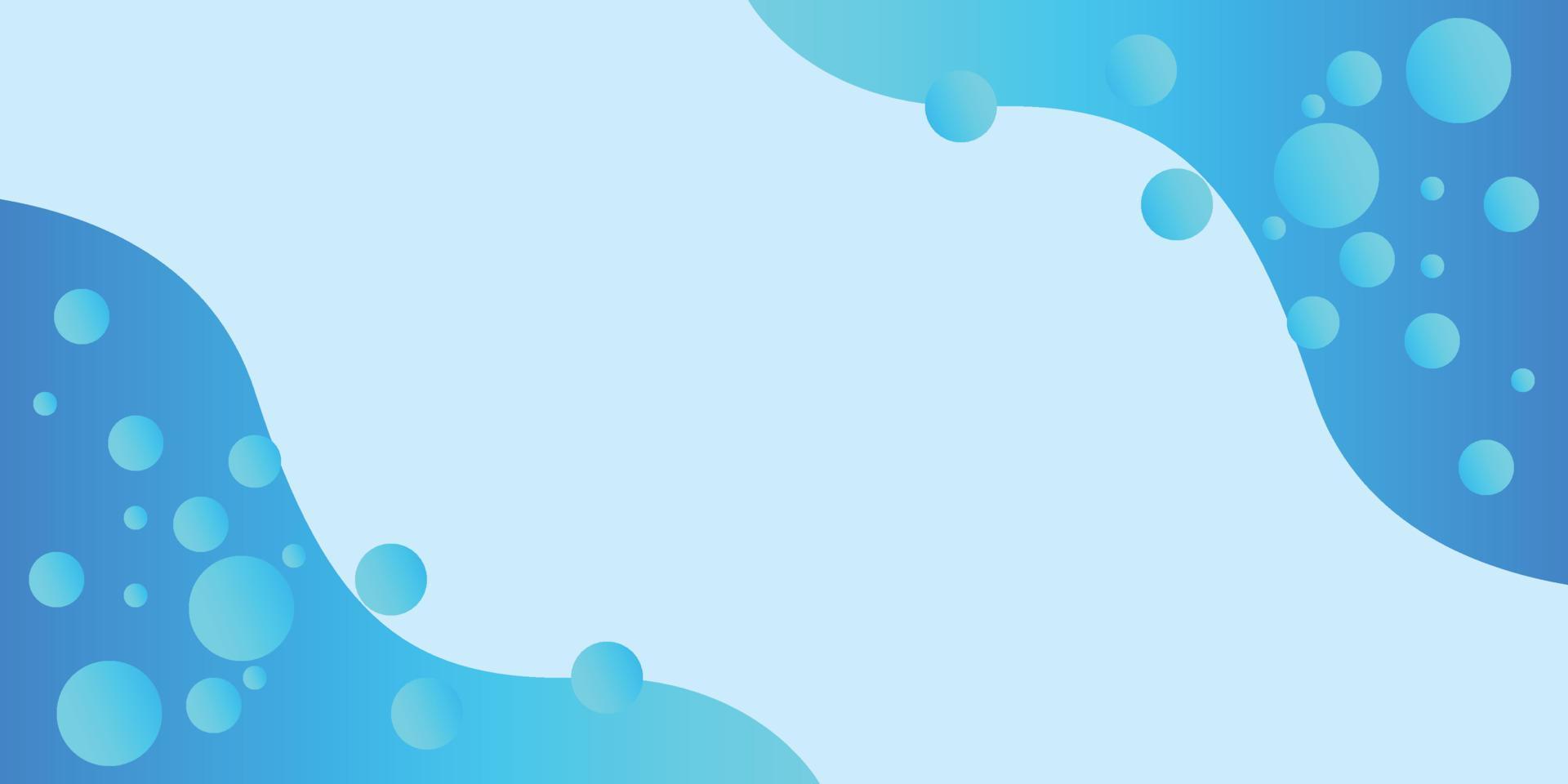 Abstract Blue Color Background Dynamic Shapes Composition Vector