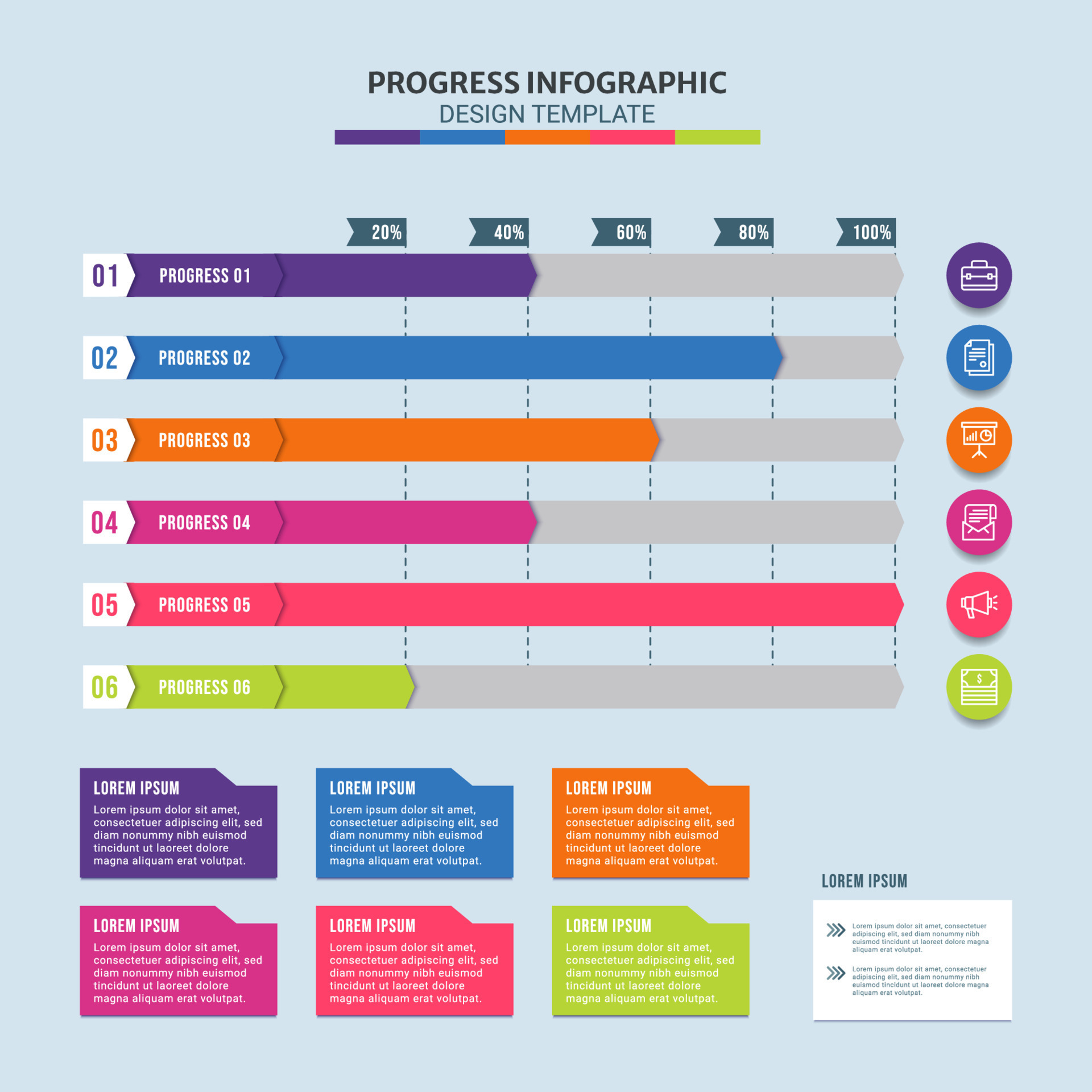 Infographic Progress Template 22050697 Vector Art at Vecteezy Infographic Progress Template 22050697 Vector Art at Vecteezy