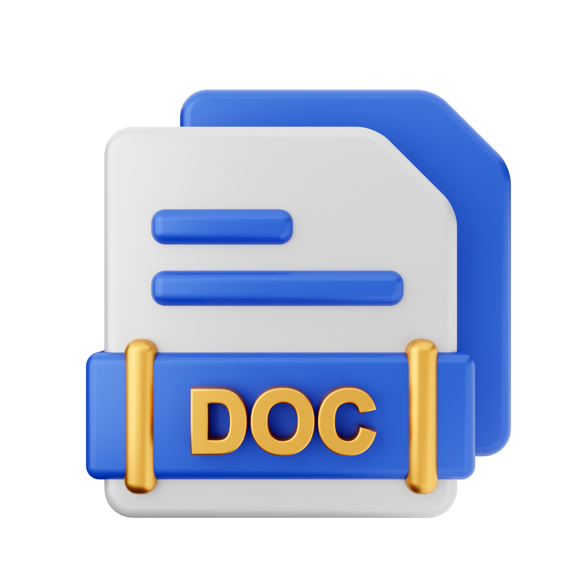 3d File DOC Format Icon 22051196 PNG 3d File DOC Format Icon 22051196 PNG