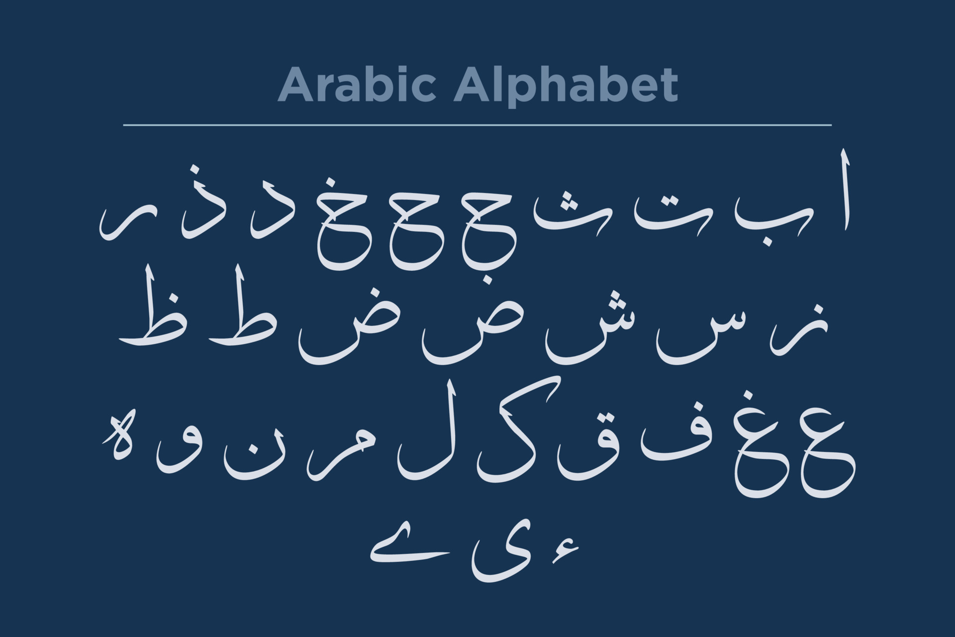 Arabic Alphabet Calligraphy Fonts Style 22054014 Vector Art At Vecteezy