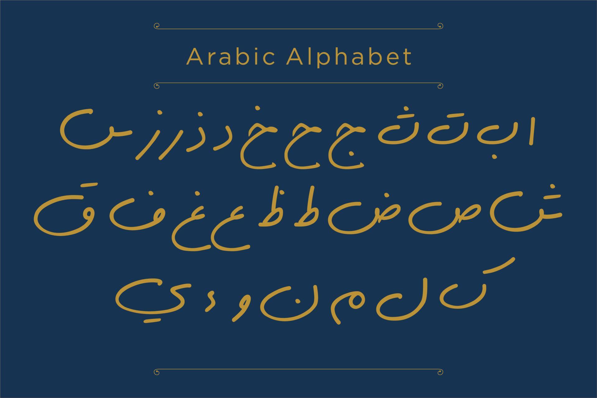 Arabic Alphabet Calligraphy Fonts Style 22054019 Vector Art At Vecteezy