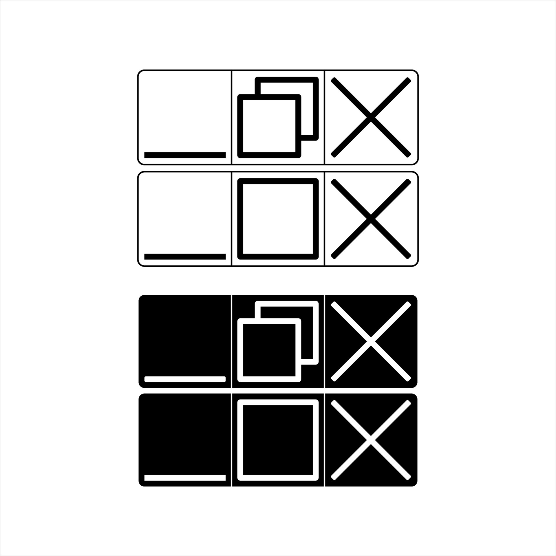 window button icon 22059355 Vector Art at Vecteezy