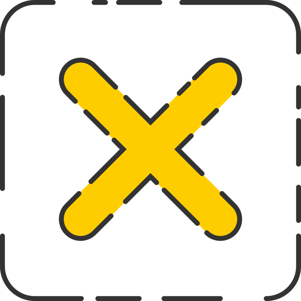 Rejected cross mark icon in flat style 22062835 PNG Rejected cross mark icon in flat style 22062835 PNG
