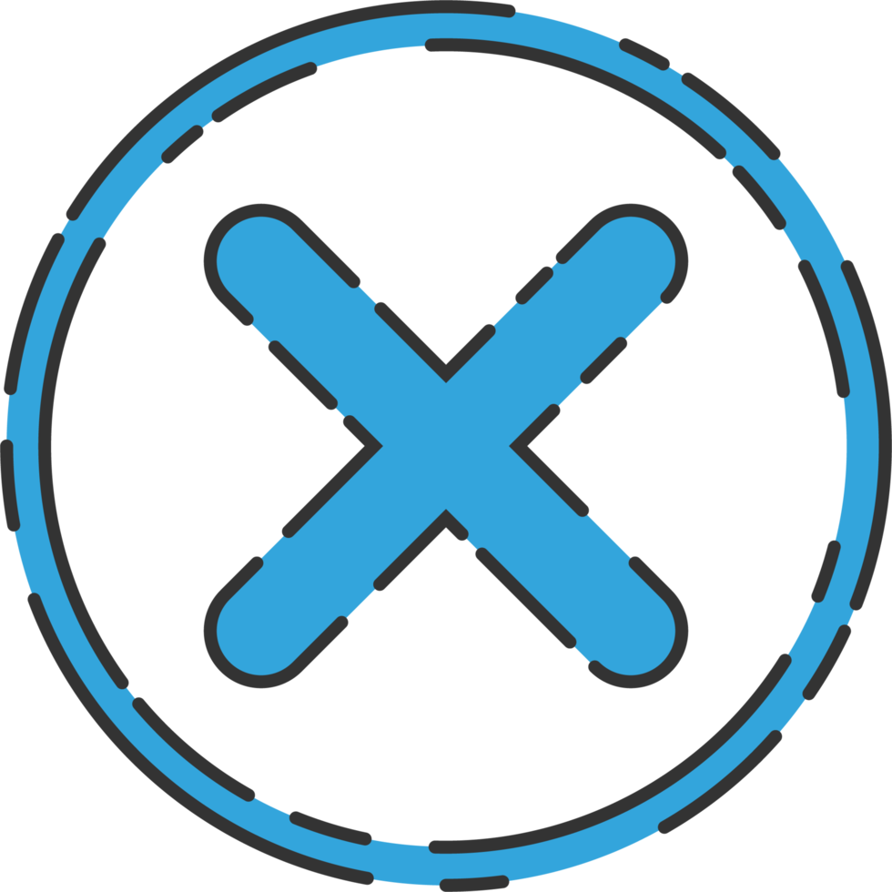 Rejected cross mark icon in flat style 22062845 PNG Rejected cross mark icon in flat style 22062845 PNG