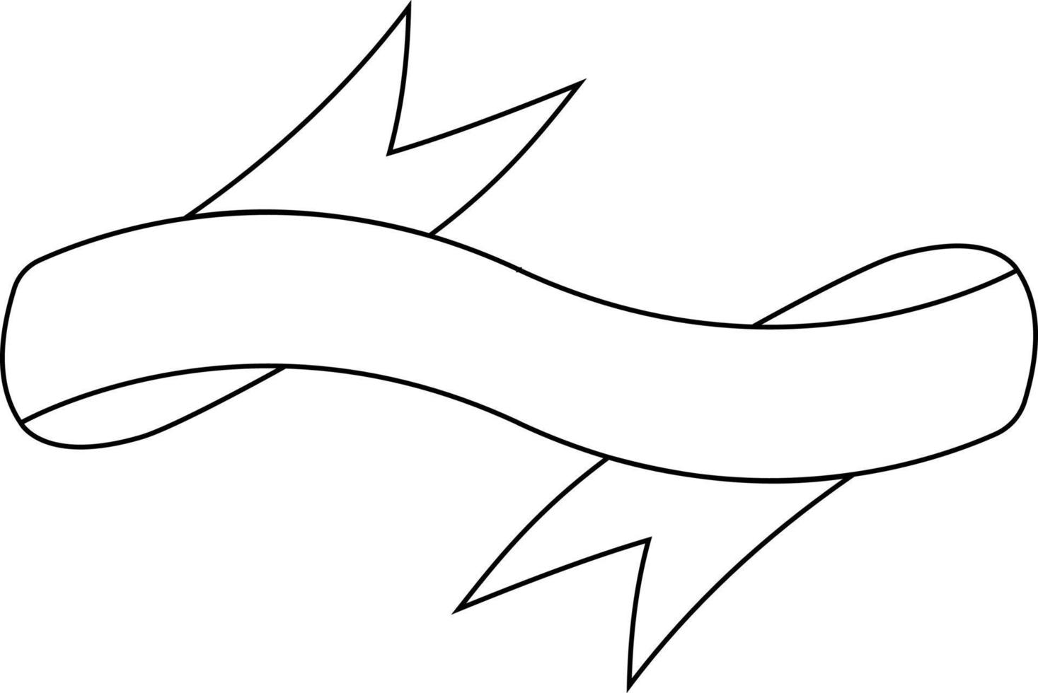 simple classic ribbon banner template simple ribbon with curls 22063177 ...