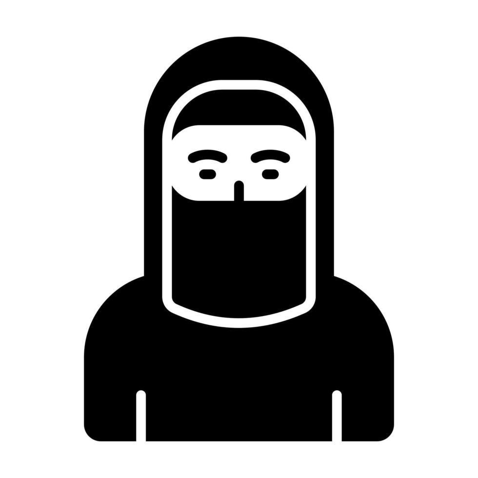 Ownload This Premium Icon Of Muslim Woman Wearing Hijab Modern Vector 22069952 Vector Art At