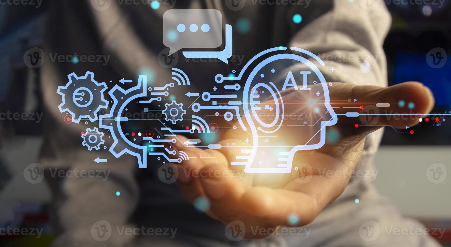 technology ai artificial intelligence A person who uses artificial intelligence AI smart robot ...