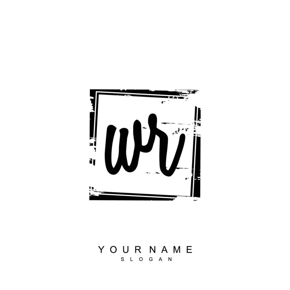 Initial WR Monogram with Grunge Template Design 22076250 Vector Art at ... Initial WR Monogram with Grunge Template Design 22076250 Vector Art at ...