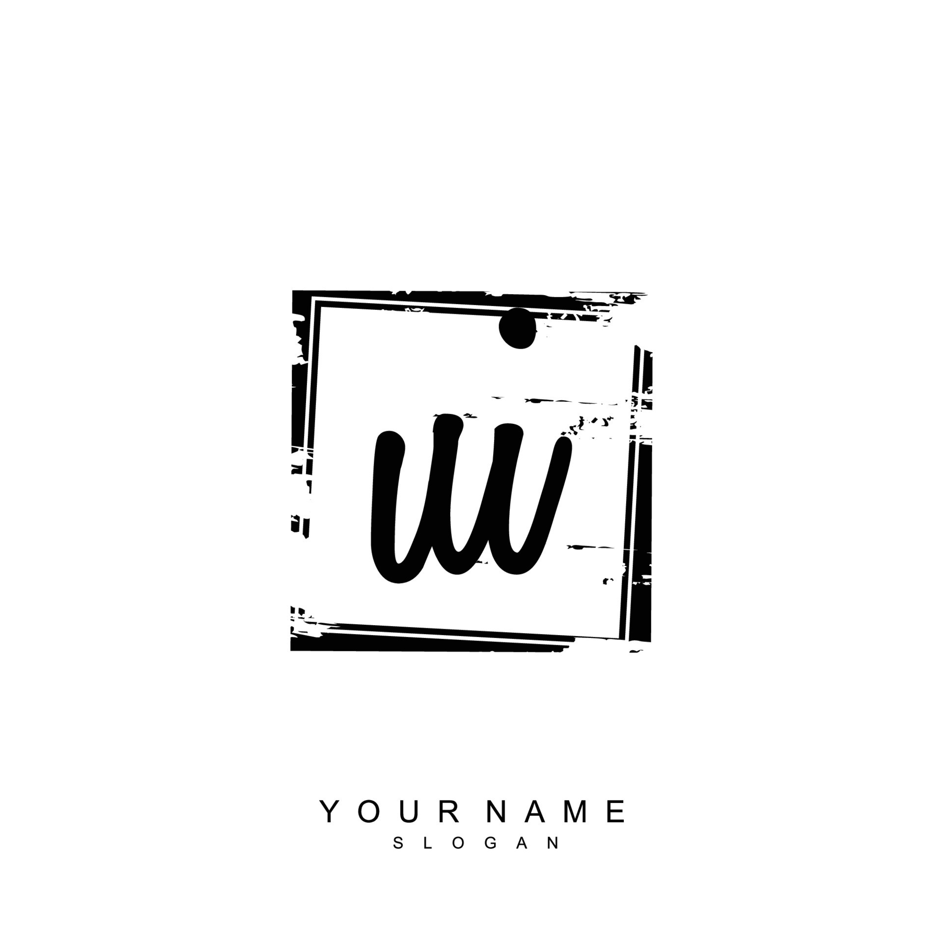 Initial UI Monogram with Grunge Template Design 22077206 Vector Art at ... Initial UI Monogram with Grunge Template Design 22077206 Vector Art at ...