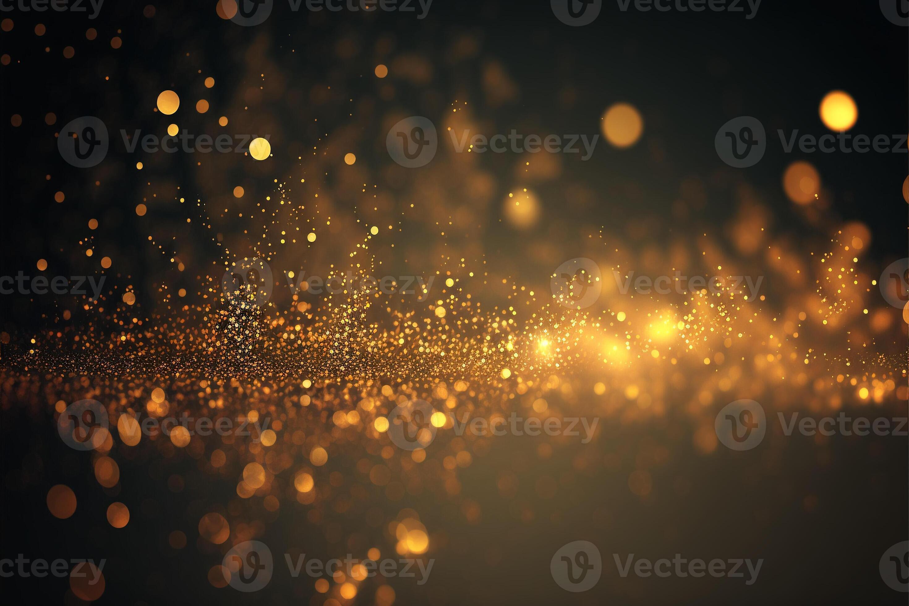 Gold dusty bokeh, star glitter background, Abstract background with ...