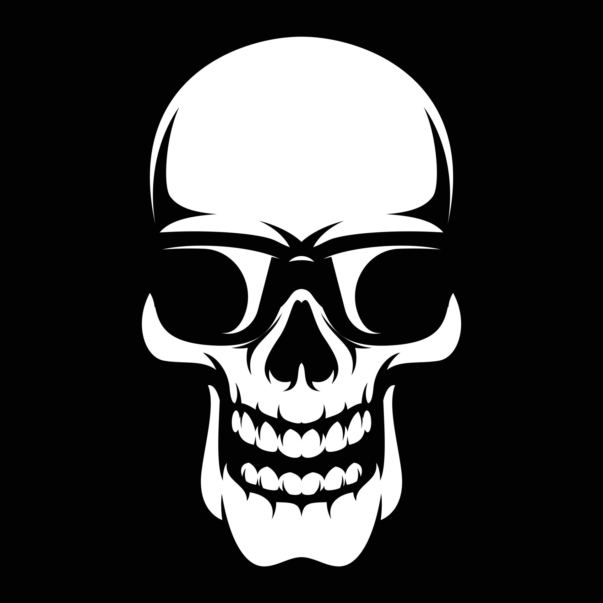 Skull Sunglass Black And White Mascot Design 22078003 Vector Art At Vecteezy