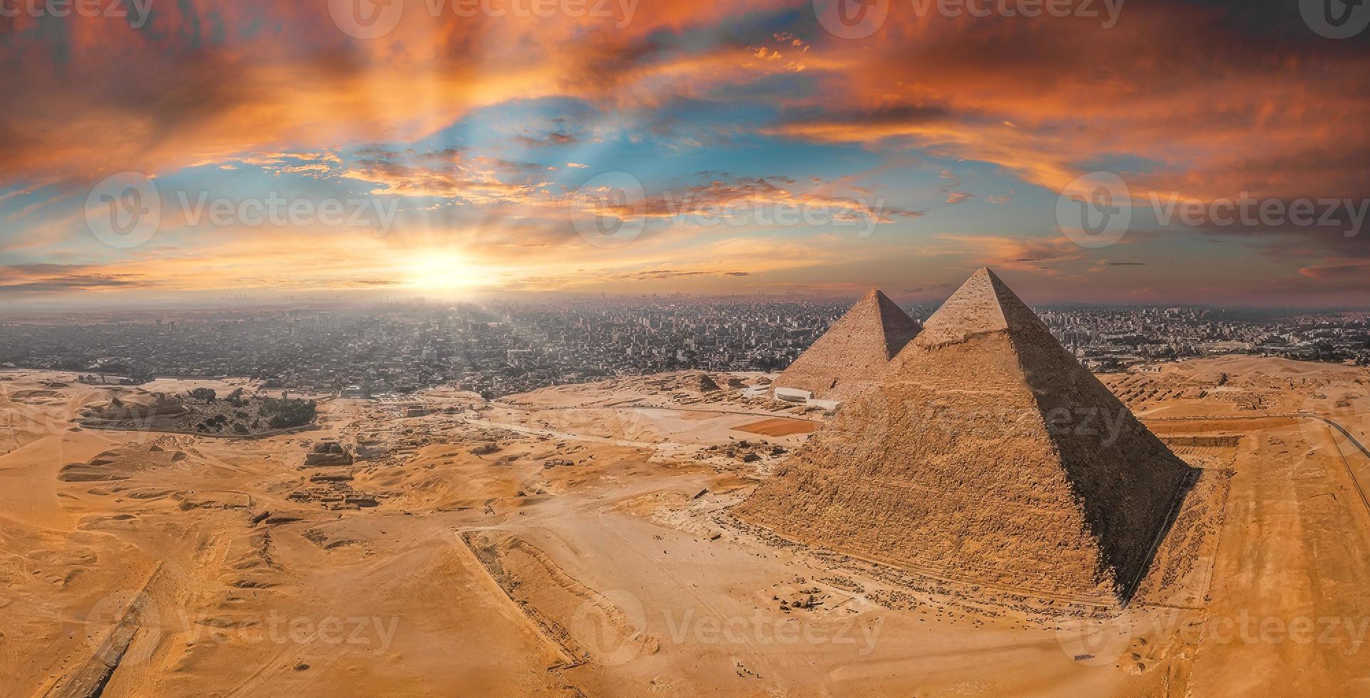 Egypt Pyramids Sunset