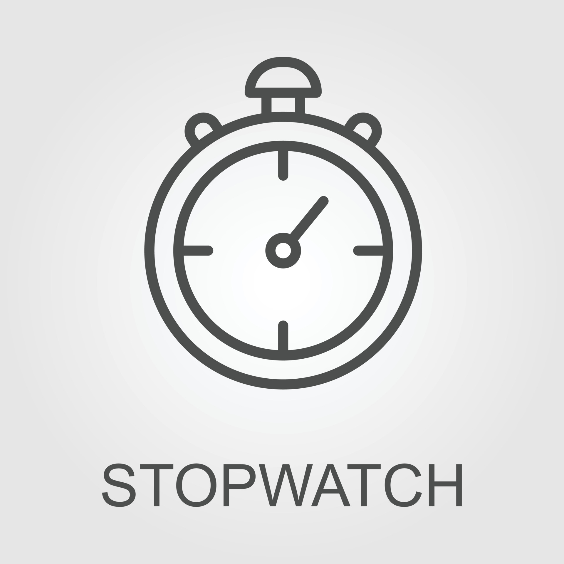 Stopwatch Stop Watch Timer Flat Vector Icon For Apps And Websites 22081720 Vector Art At Vecteezy