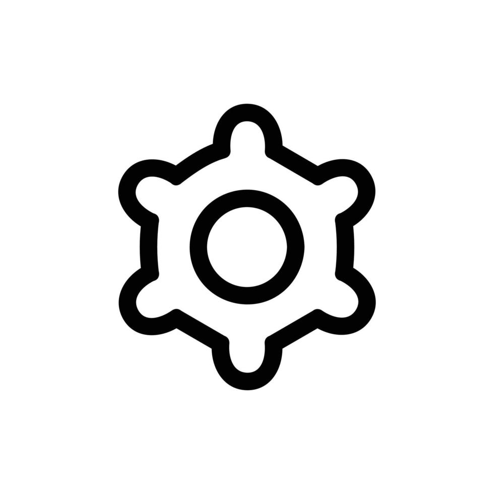 Setting Vector Icon Outline Style Isolated On White Background 22085180 Vector Art At Vecteezy