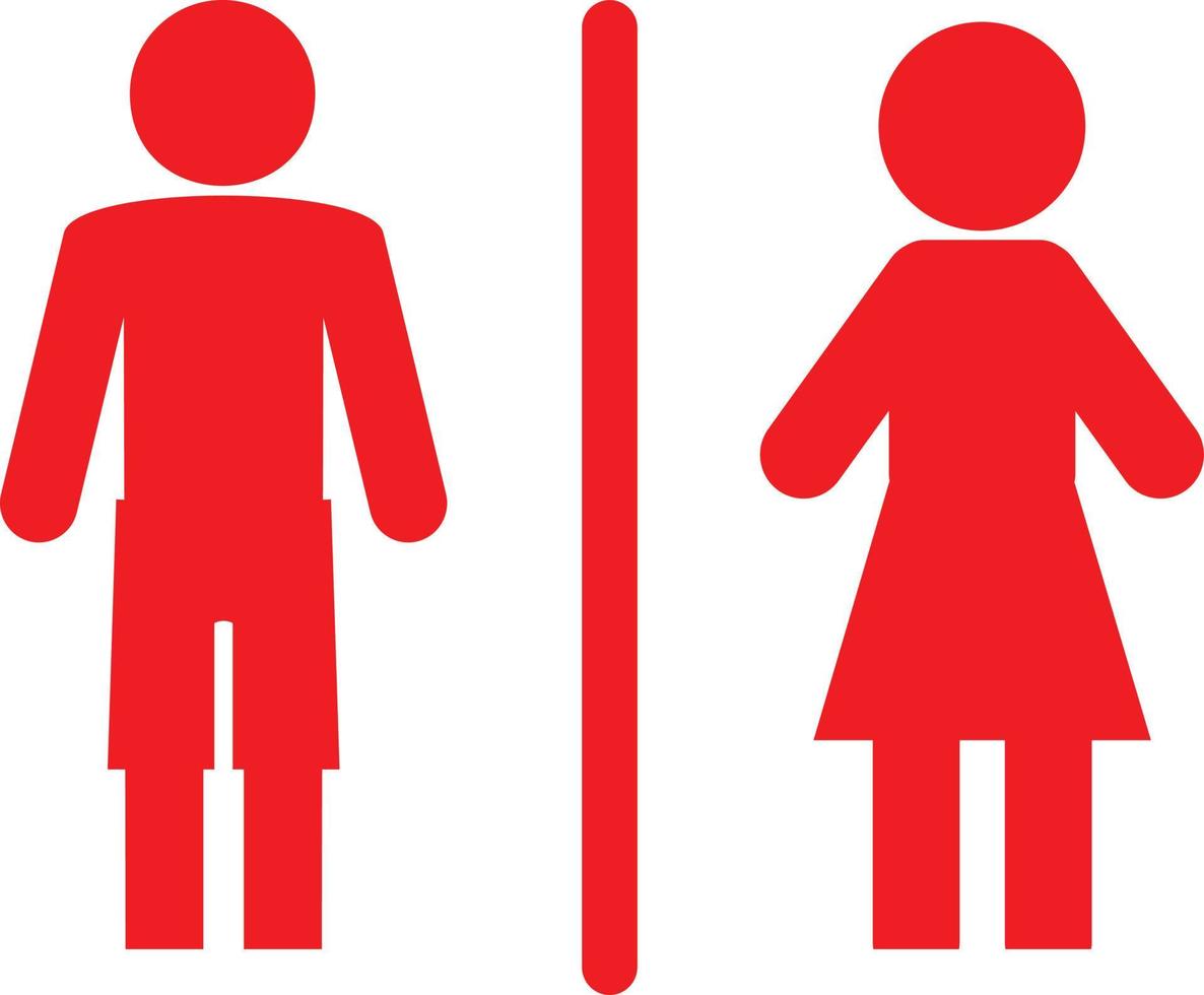 Simple Basic Sign Icon Male And Female Toilet 22086872 Vector Art At