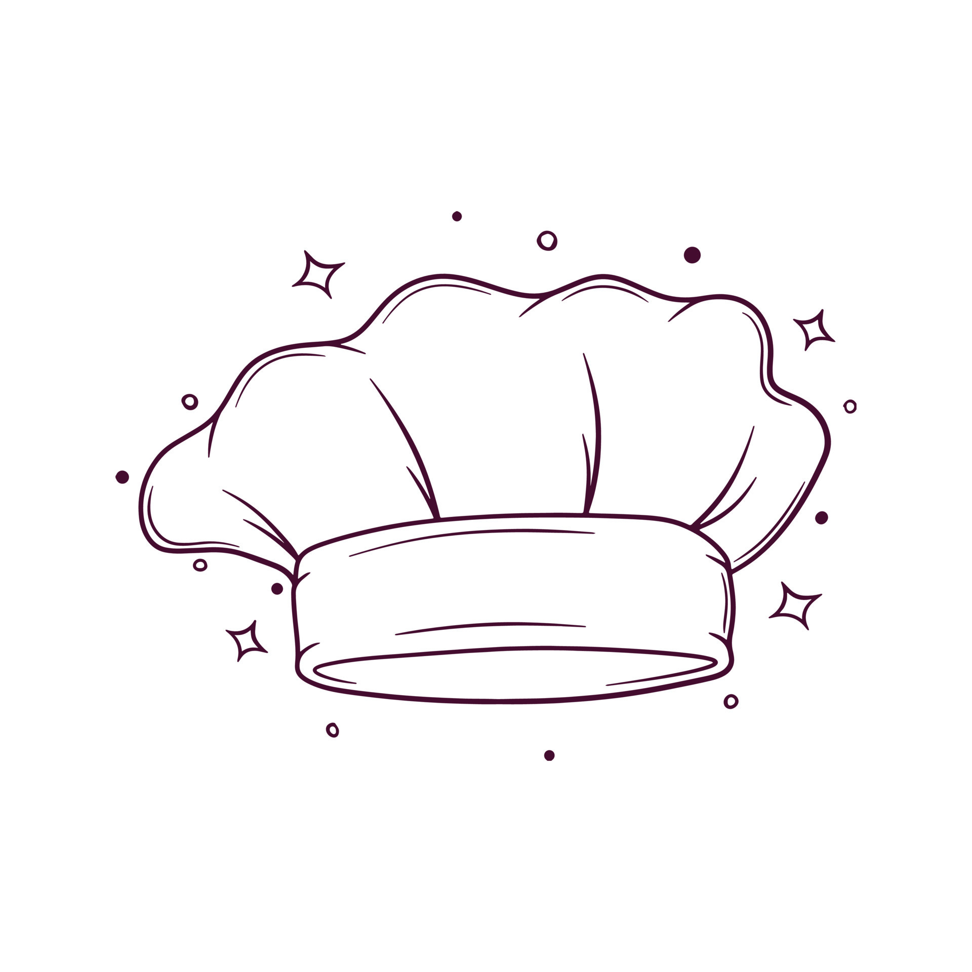 hand drawn chef hat vector illustration 22086938 Vector Art at Vecteezy