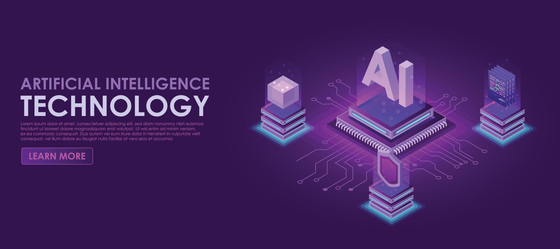 AI servers and data analysis technology 22087560 Vector Art at Vecteezy