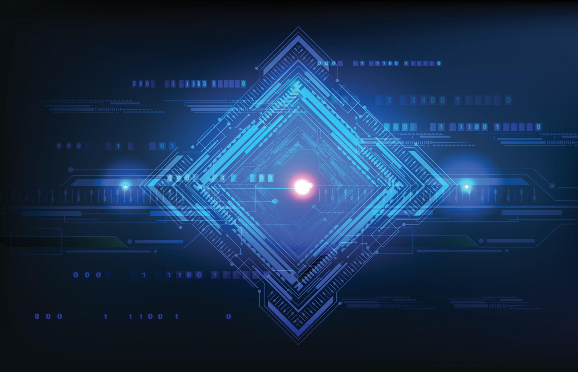 futuristic techno background style sci fi blue collection hi tech data 2 22089327 Vector Art at ...