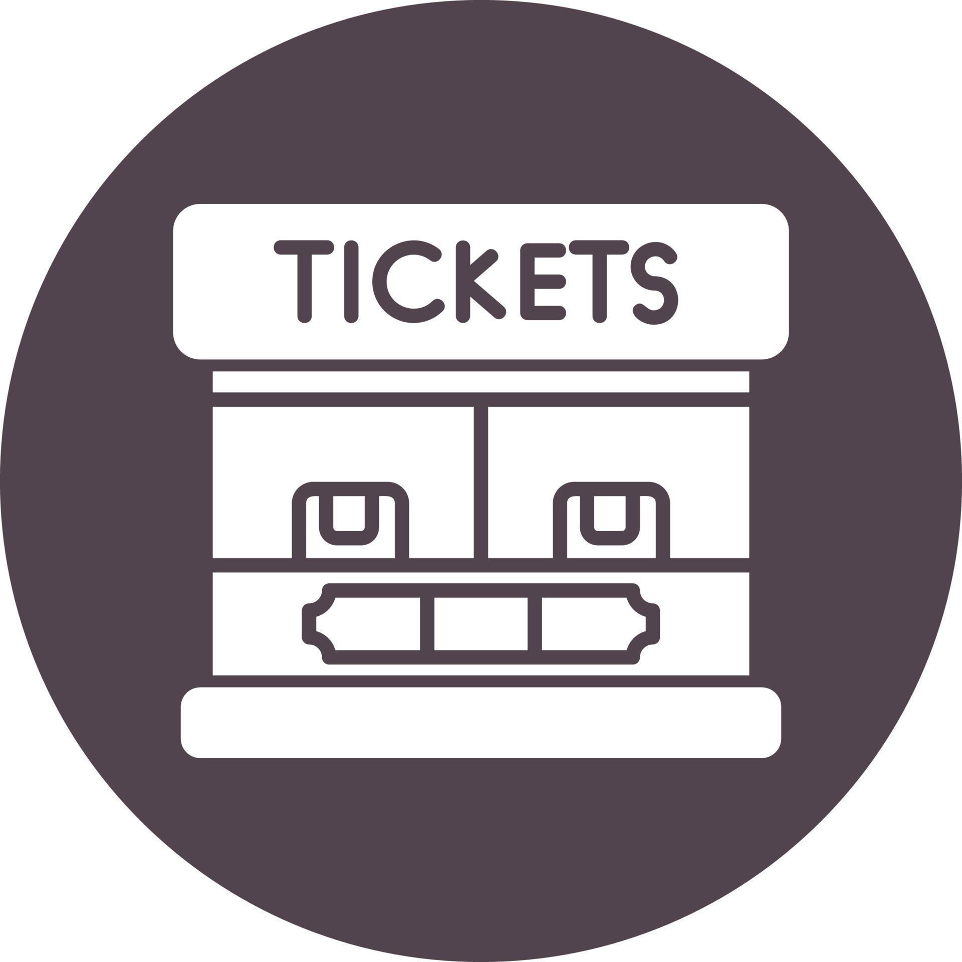 Ticket Booth Vector Icon 22089434 Vector Art at Vecteezy
