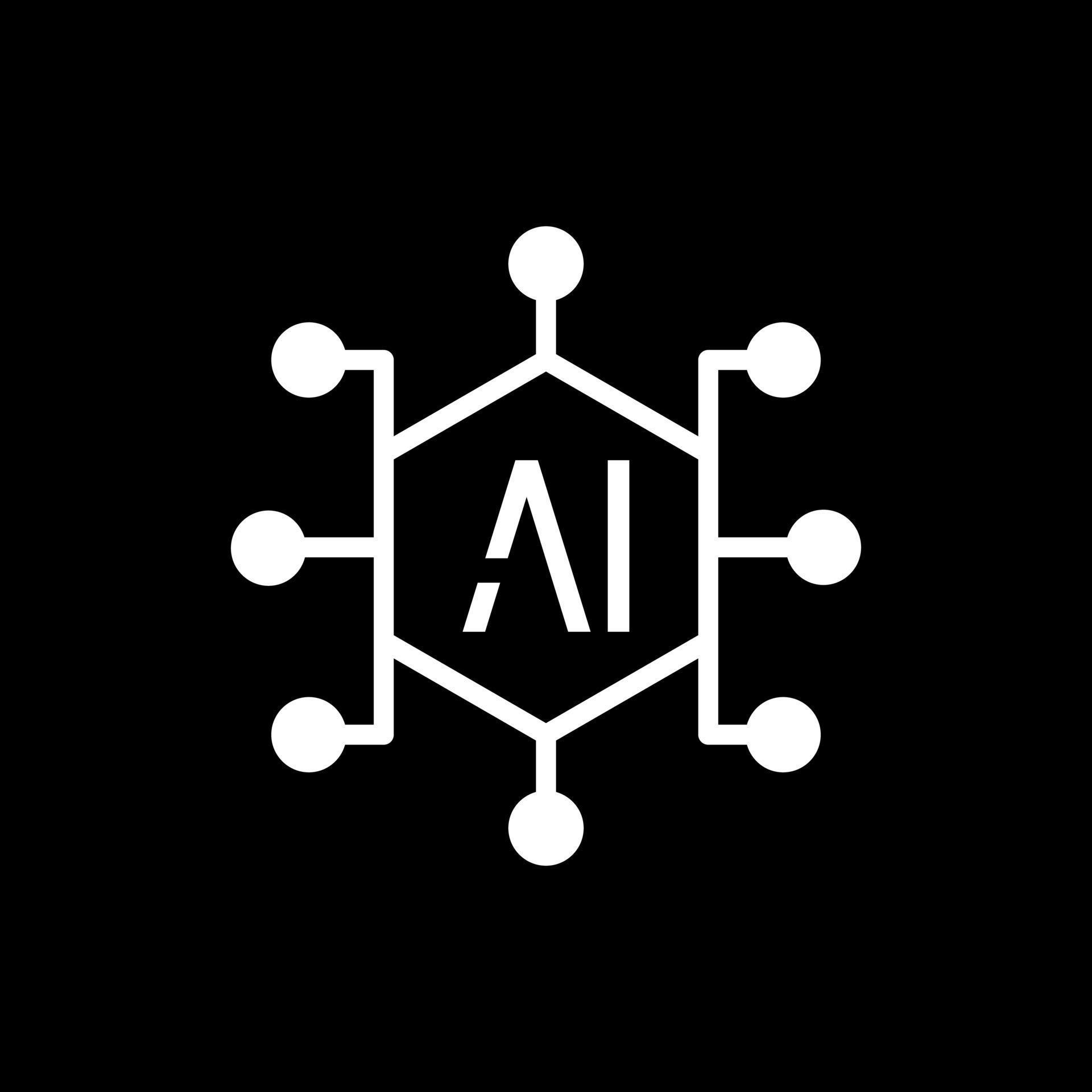 Artificial Intelligence Icon Set In Line Style Machine Learning Smart Robotic And Cloud