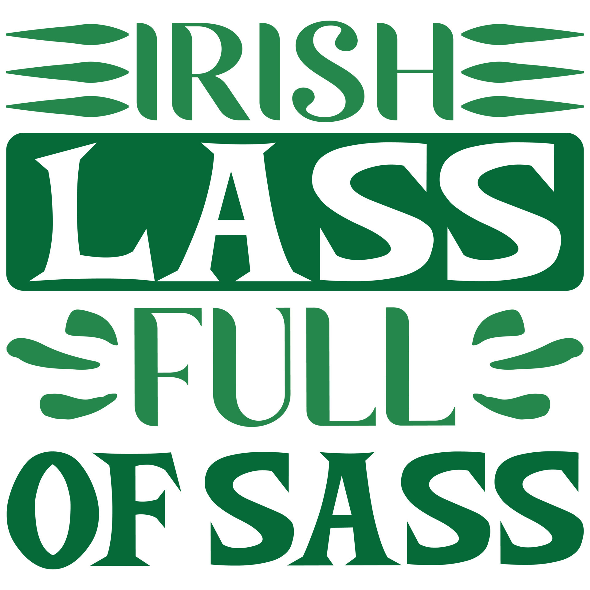 Irish Lass Full Of Sass 22090604 Vector Art At Vecteezy