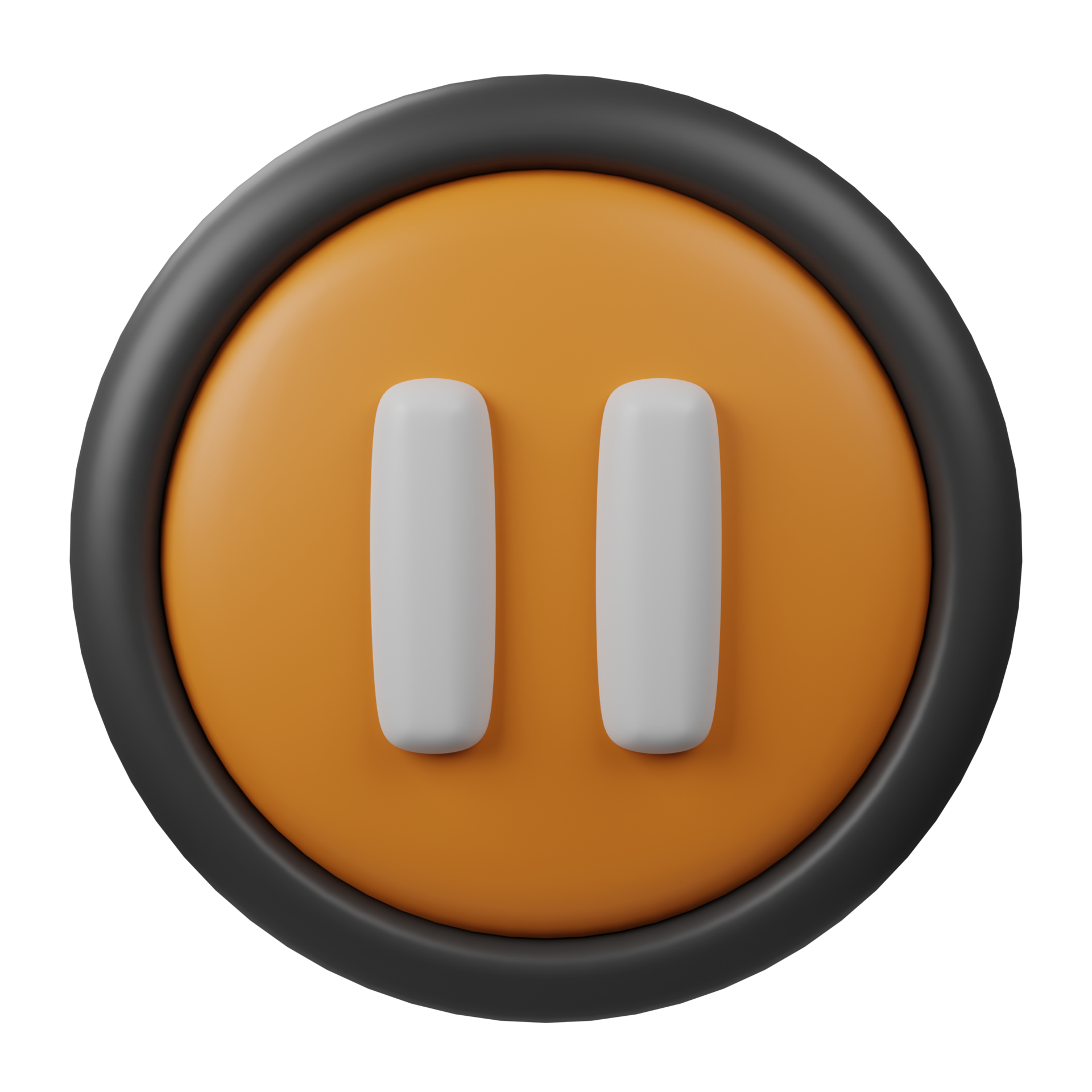 Free 3d Orange pause bouton icône avec noir frontière pour ui et la ... Free 3d Orange pause bouton icône avec noir frontière pour ui et la ...
