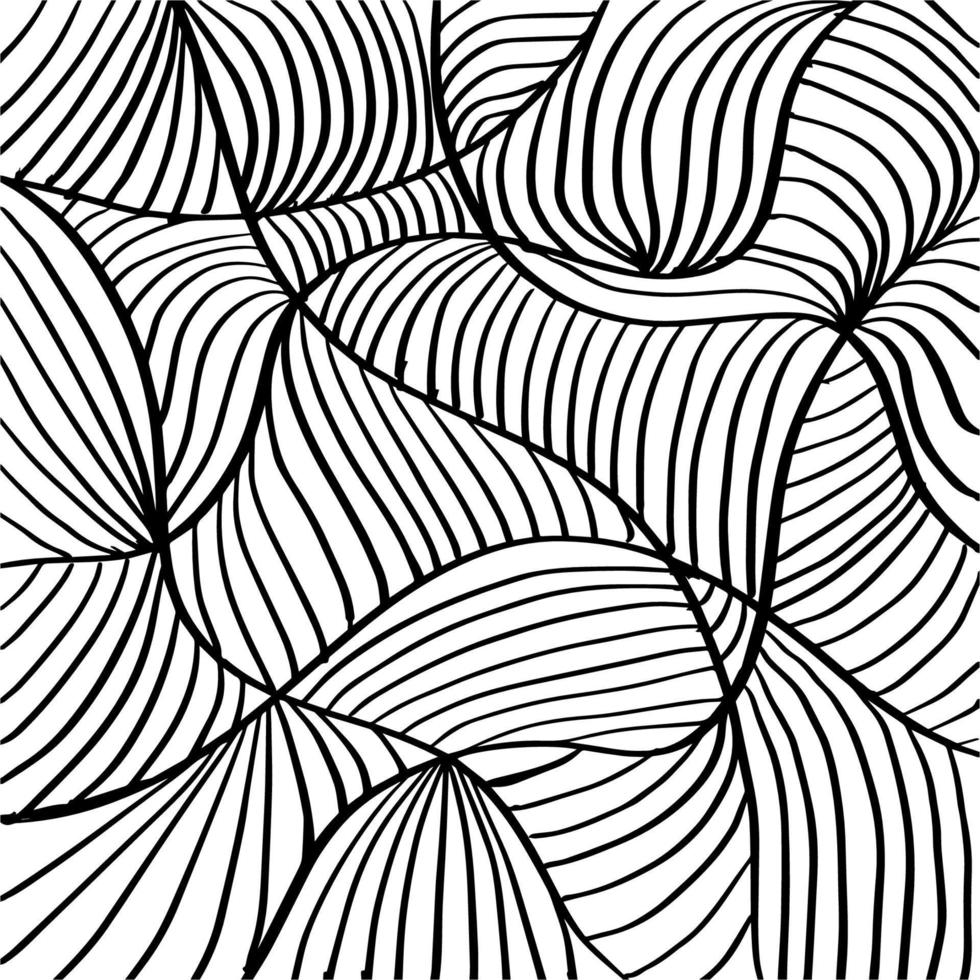 Line Art Abstract Doodle Drawing Background 22095577 Vector Art At