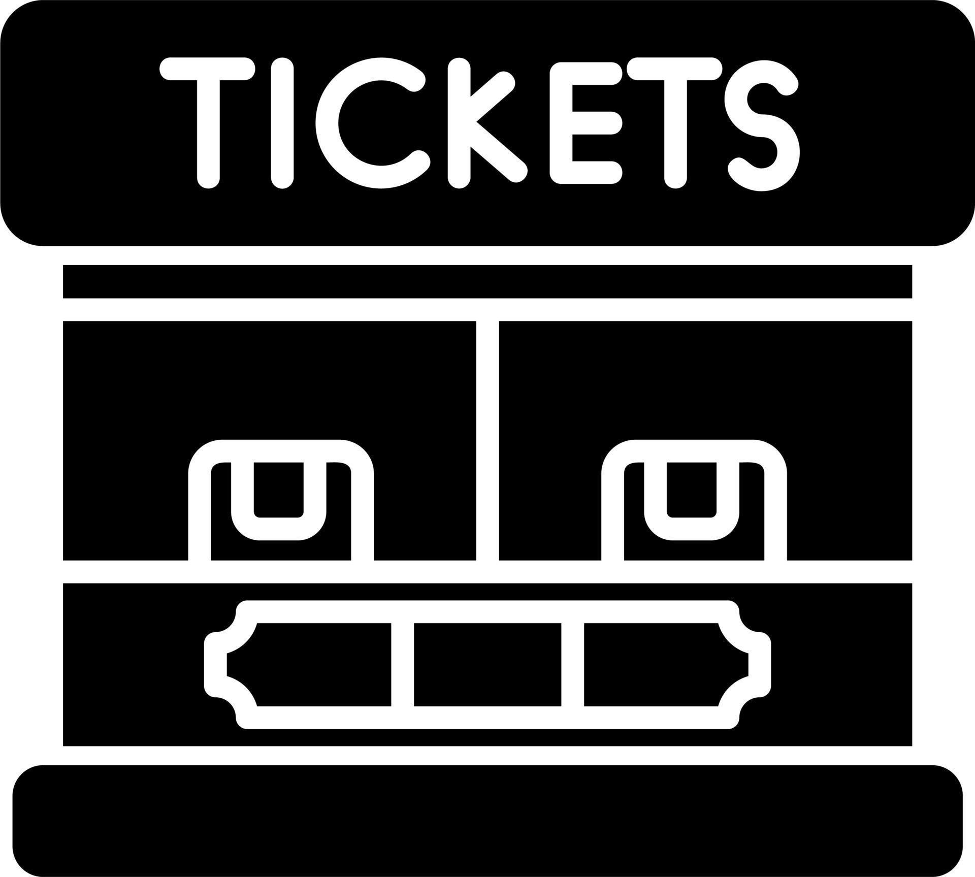 Ticket Booth Vector Icon 22095849 Vector Art at Vecteezy