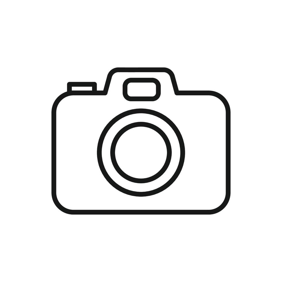 Editable Icon Of Camera Vector Illustration Isolated On White Background Using For