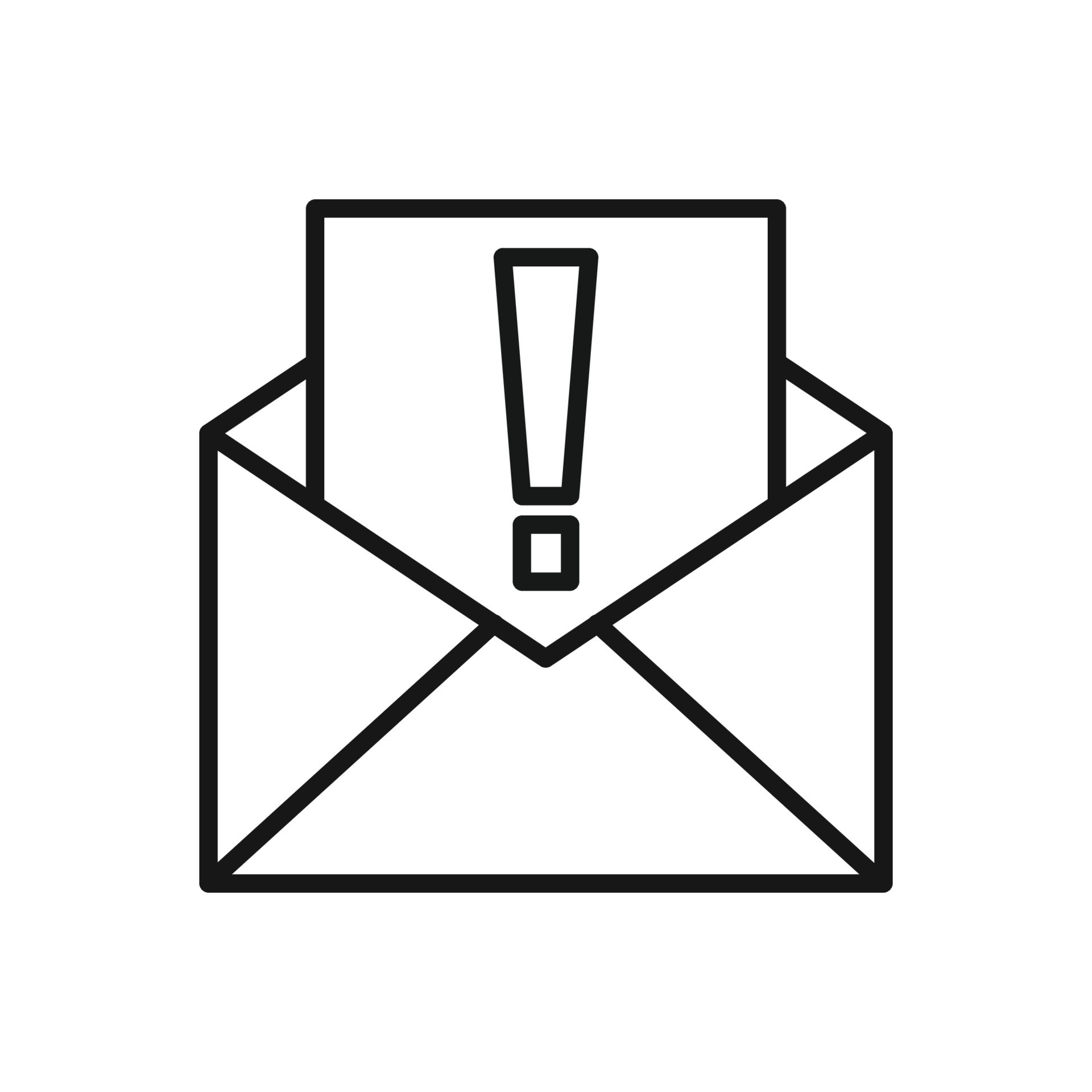 Editable Icon Of Open Message Vector Illustration Isolated On White