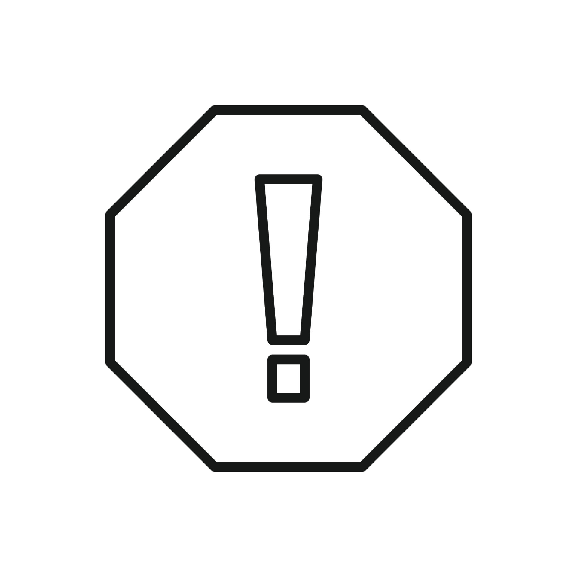 Editable Icon of Caution, Vector illustration isolated on white ...