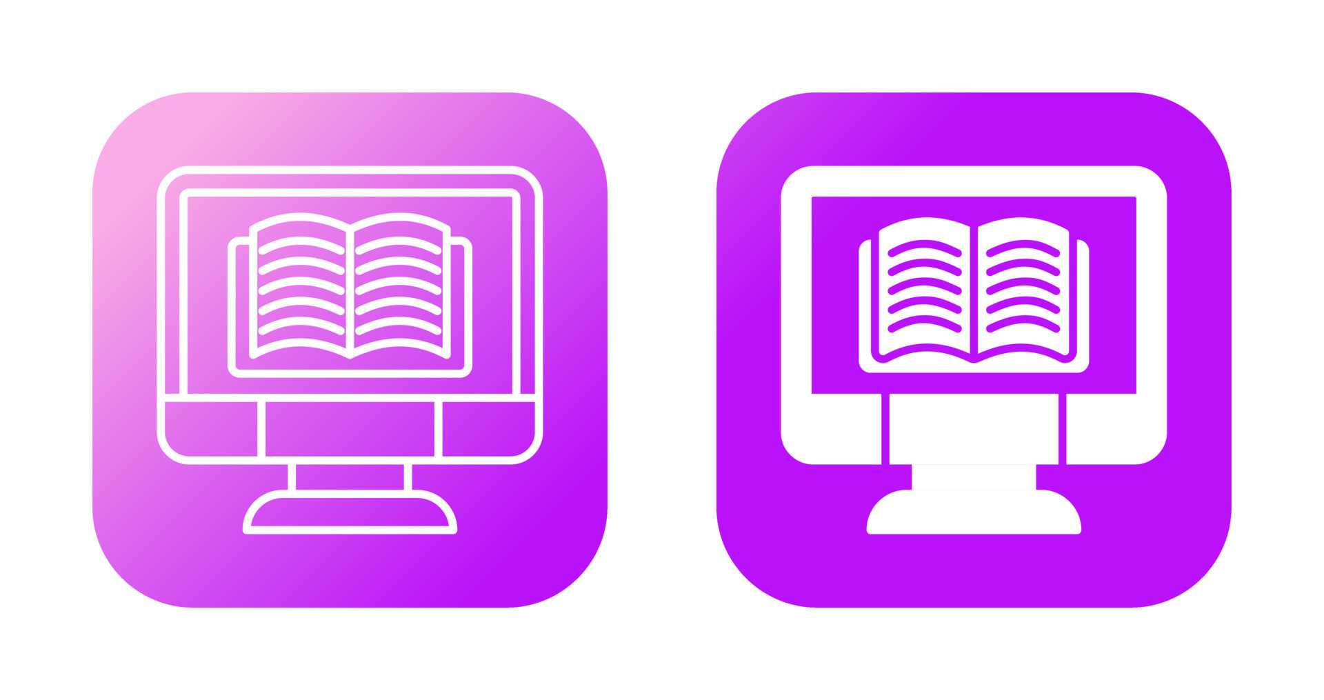 Online Learning Vector Icon 22101676 Vector Art at Vecteezy