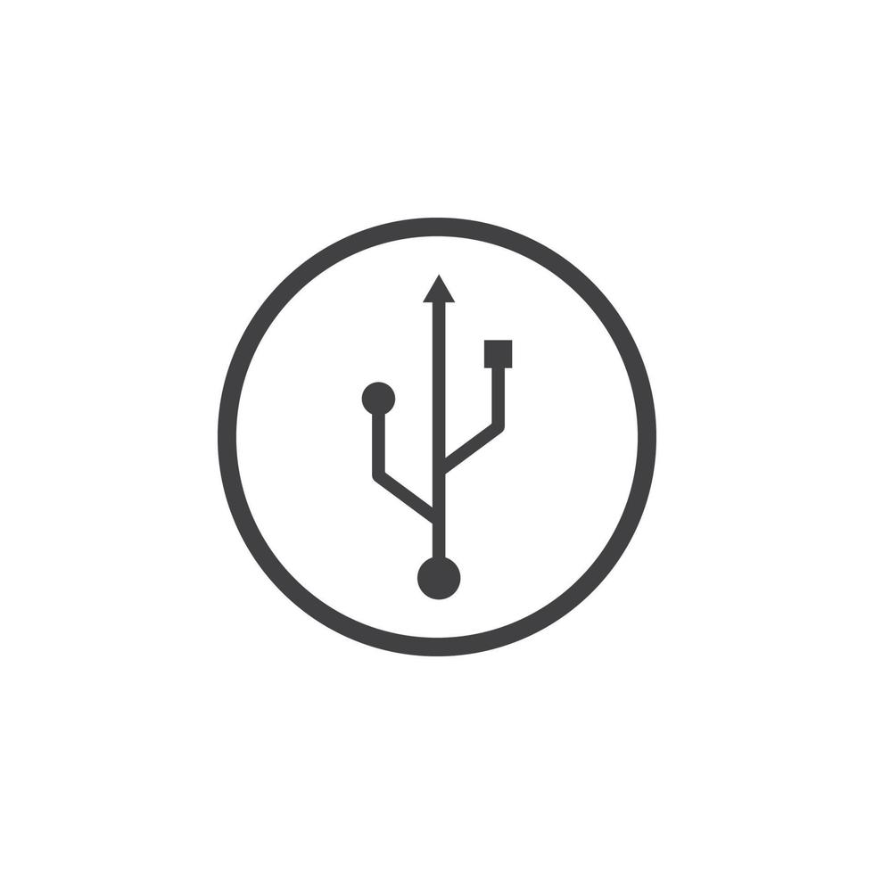 Usb Icon Vector Illustration 22101874 Vector Art At Vecteezy