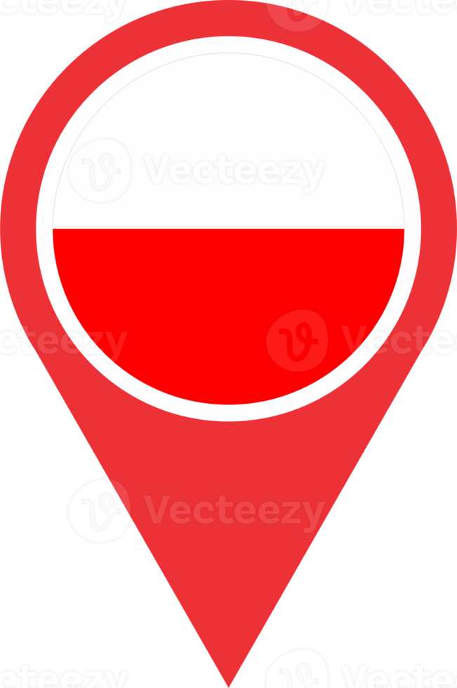 Poland Flag Pin Map Location Png 22102695 Png