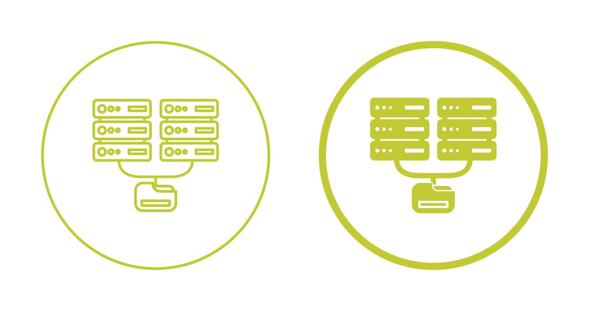 Database Vector Icon 22106240 Vector Art at Vecteezy