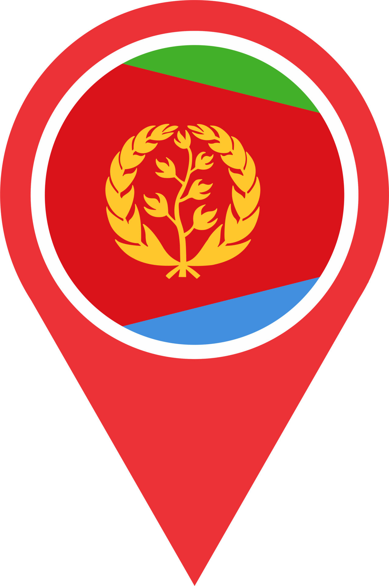 Eritrea Flag Pin Map Location Png 22109154 Png