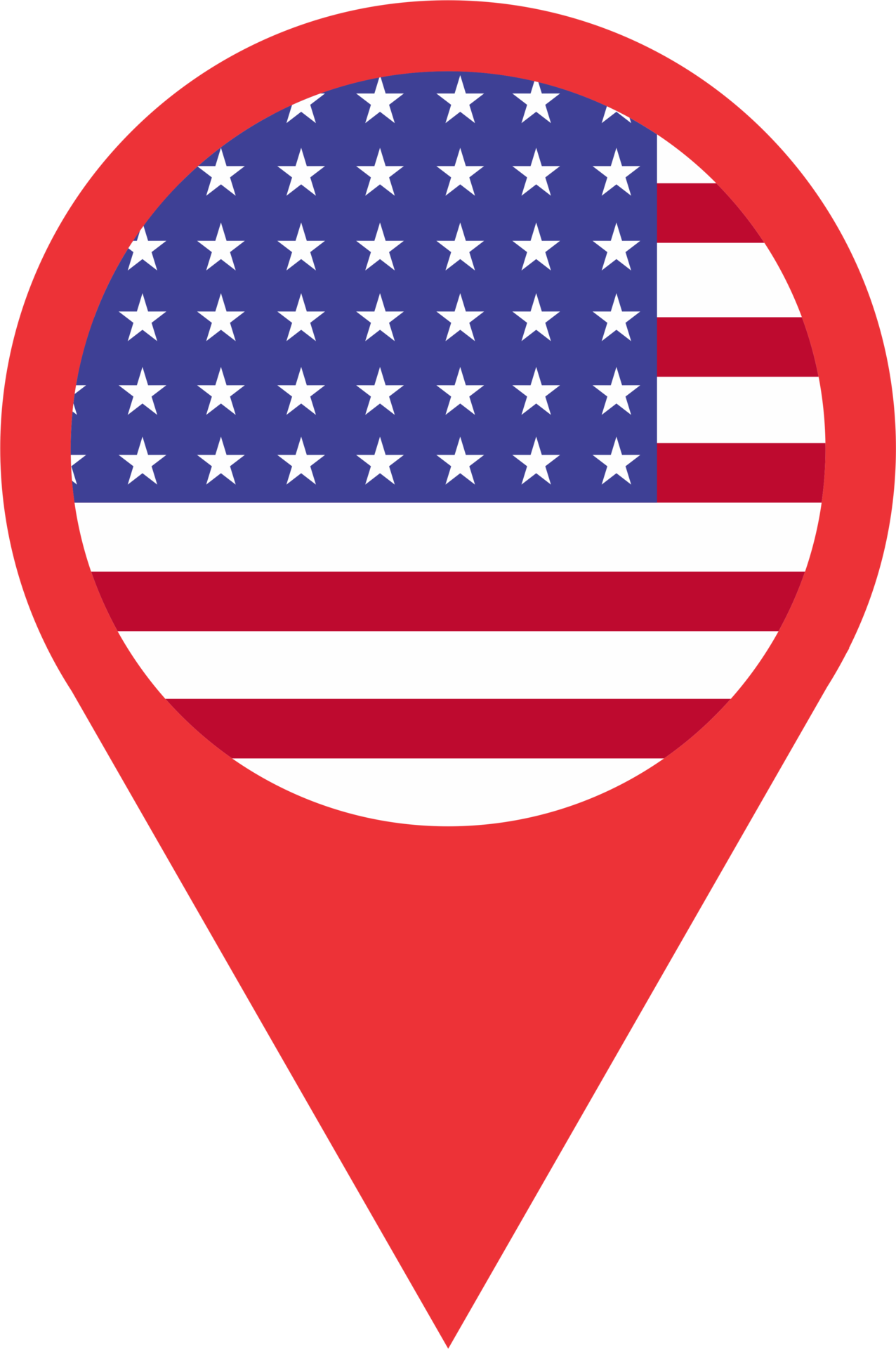 Usa Flag Pin Map Location Png 22109685 Png